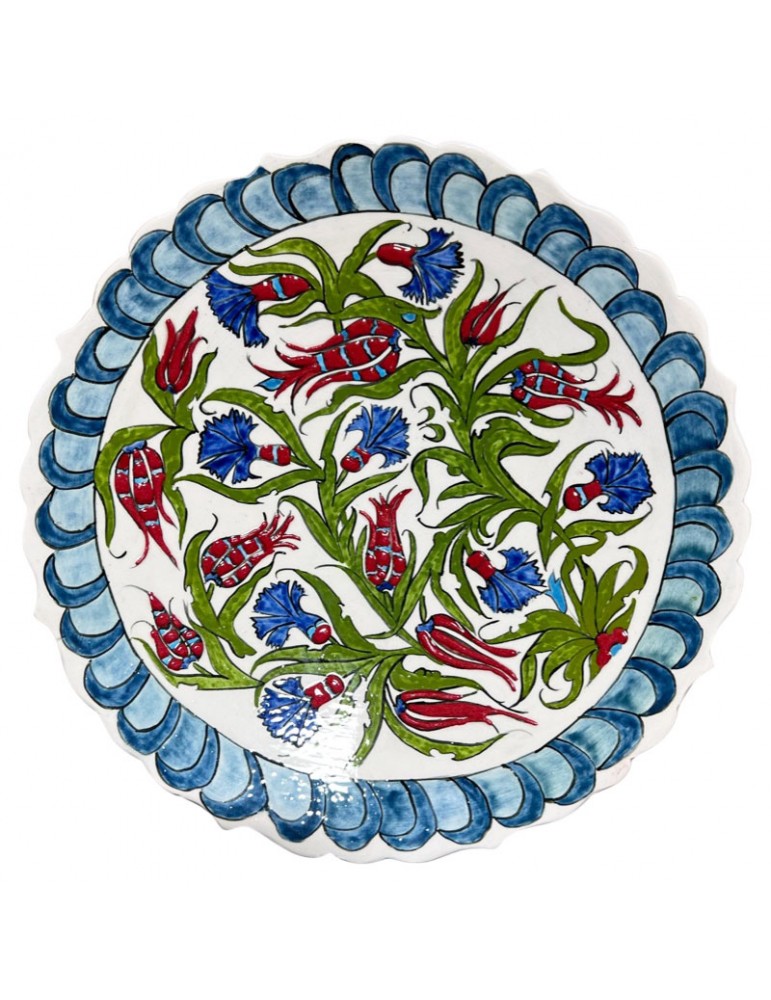 Hand Painted Natto Plate 10"