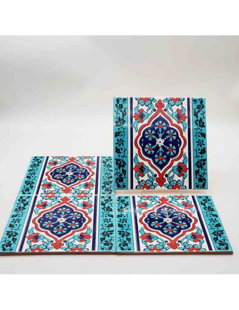 Iznik Ceramic Tiles- Set Of 4