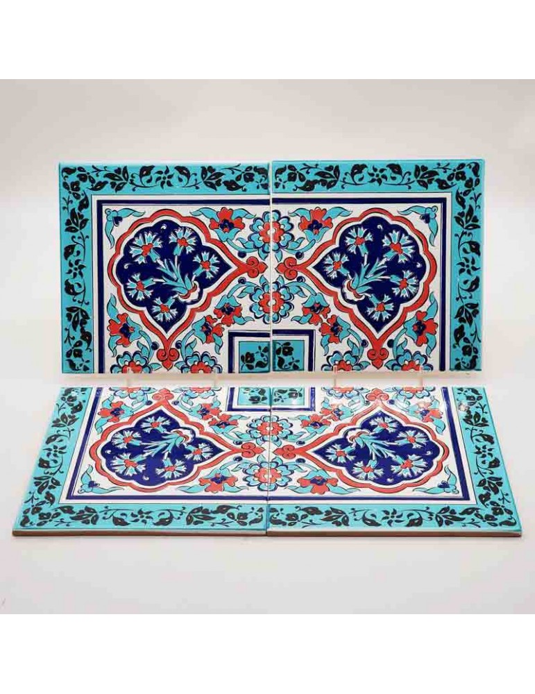 Iznik Ceramic Tiles- Set Of 4
